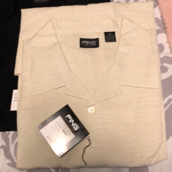 Ping | Shirts | Ping Casual Button Shirt Silk Cotton Blend Golf | Poshmark